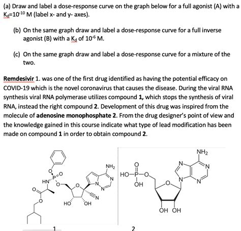 A Draw And Label A Dose Response Curve On The Graph
