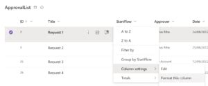 Add Button To Start Power Automate Flow From SharePoint List