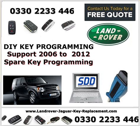 DIY Key Spare Key Programming Laptop Hire For Land Rover Range Rover 2006 To 2012