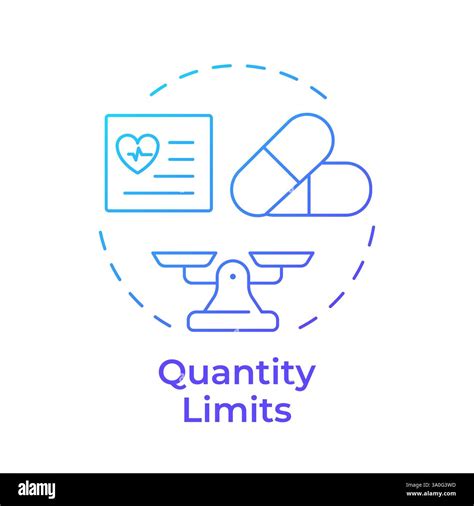 Quantity Limits Blue Gradient Concept Icon Stock Vector Image And Art Alamy