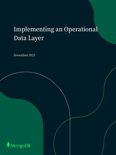 Implementing An Operational Data Layer Pdf Cloud Computing Databases