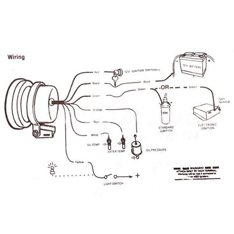 5 Wire Tachometer Wiring Diagram