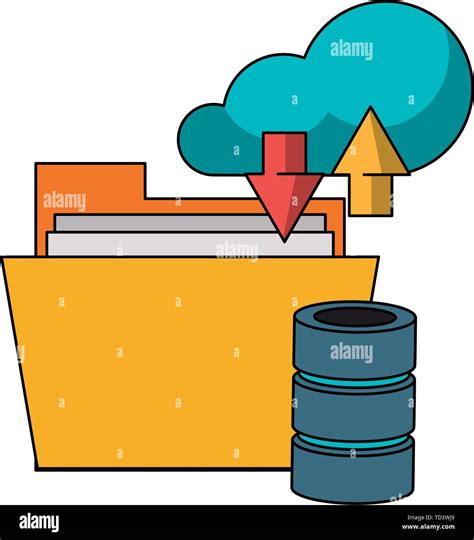 Cloud Computing Technology Symbols Isolated Stock Vector Image And Art Alamy