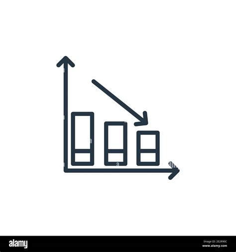 Bar Chart Outline Vector Icon Thin Line Black Bar Chart Icon Flat