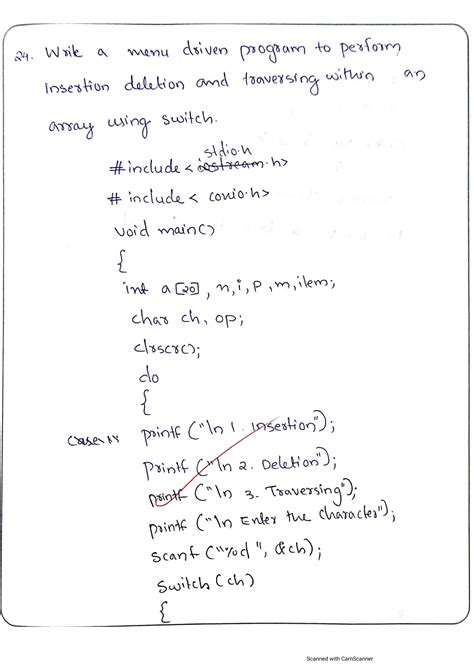 Solution Menu Driven Program In C Studypool