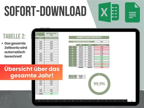 Arbeitszeiterfassung 2025 Excel Vorlage Arbeitszeitnachweis