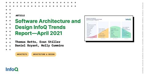 Software Architecture And Design Infoq Trends Report—april 2021 Infoq