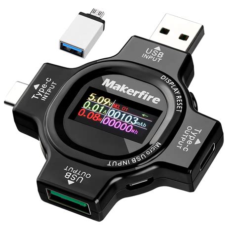 USB Tester Voltage Power Meter Type C Power Tester USB Digital Tester Multimeter USB C Power
