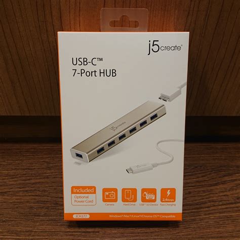 門市全新現貨‼️ j5create jch377 usb c轉7埠hub集線器 電腦＆科技 電腦周邊及配件 電腦線、轉接線及轉換器