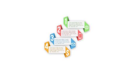 Number Of Colorful Arrows With Numbers Google Slide Theme And Powerpoint Template Slidedocs