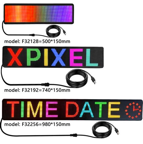 manufacturer led matrix panel app control usb flexible led screen