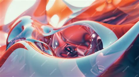 Premium Photo Abstract Shapes Morphing And Shifting Ai Generated