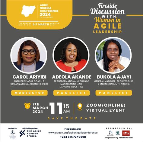 Agile Practitioners Association Of Nigeria On Linkedin Anc2024 Womeninagile Agileleadership
