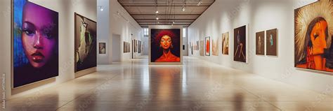 Dynamic Website Concept An Art Gallery Featuring Immersive Layouts