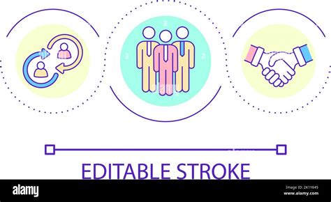 Business Collaboration Loop Concept Icon Stock Vector Image And Art Alamy