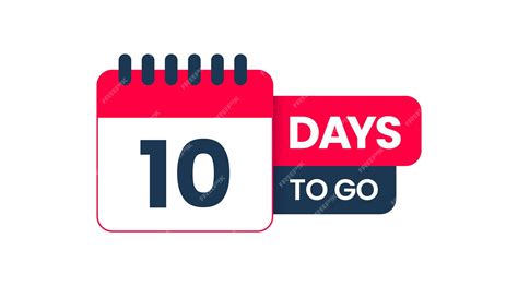 Premium Vector 10 Days To Go In Modern Style Special Offer Badge Sale