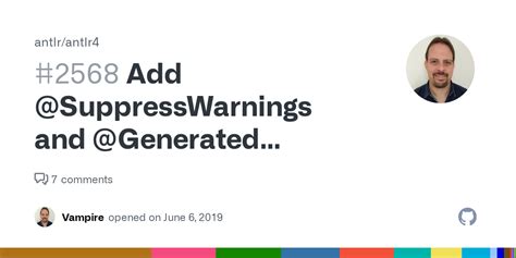 Add Suppresswarnings And Generated Annotations To All Generated
