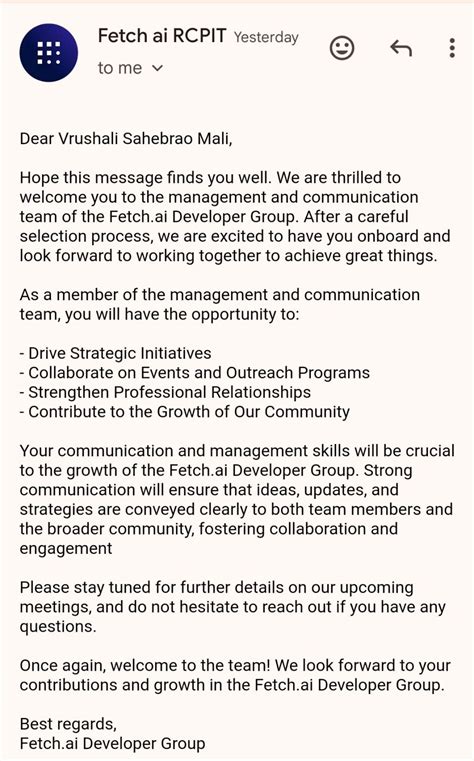 Vrushali Mali On Linkedin Management Ai Fetchai Leadership Teamwork Communication Growth