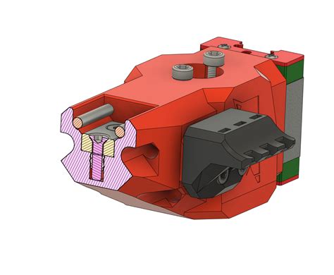 Vcore 3 1 Bed Arms With Heat Inserts And Logos By D Nu Download Free Stl Model