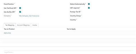 Fiscal Position In Odoo Accounting Odoo V Enterprise Edition Book