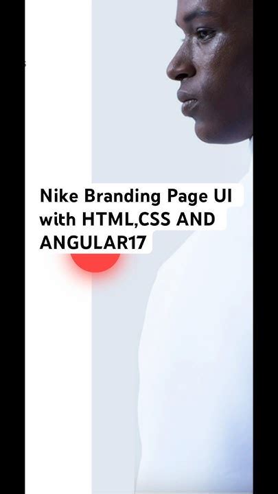 Nike Branding Page Ui With Htmlcss And Angular17 Shortsontrending