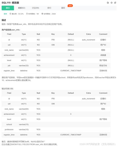 Sql进阶篇pta Sql Csdn博客