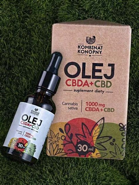 RAW CBDA+CBD oil 1000mg 30ml - Kombinat Konopny GOOD PRICE! 🍀