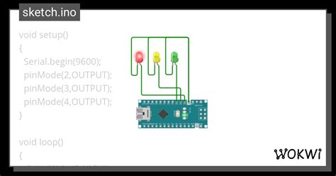Traffic Light Prototype Wokwi Esp32 Stm32 Arduino Simulator