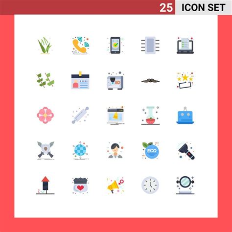 25 User Interface Flat Color Pack Of Modern Signs And Symbols Of Course
