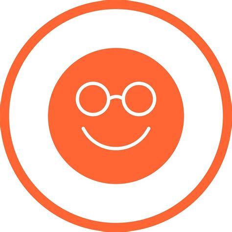Nerd Face Icon Design 52809724 Vector Art At Vecteezy