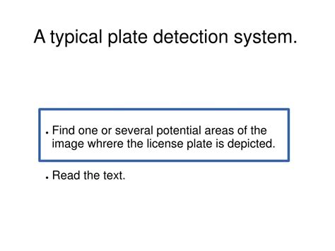 Ppt Advanced License Plate Detection Algorithm For Intelligent