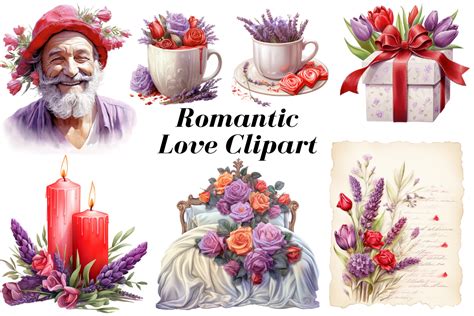 Romantic Love Clipart Graphic By Digital Xpress · Creative Fabrica