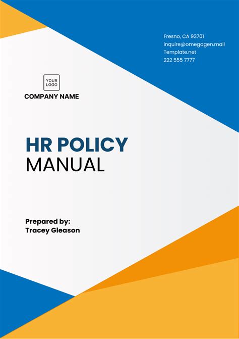 Policy And Procedures Manual Covers Policy And Procedure Manual