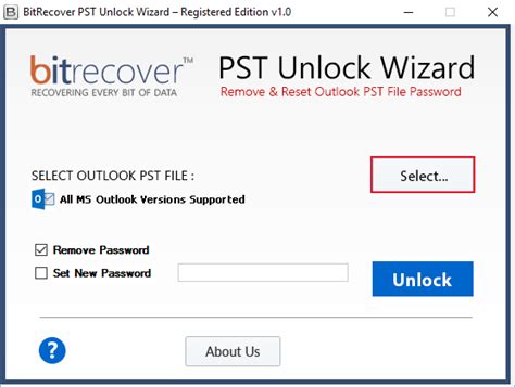 How To Unlock Password Protected Pst Files Of Ms Outlook 2019 2016
