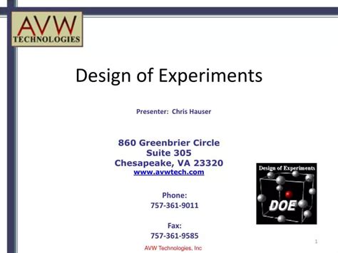 PPT Enhancing Testing Strategies With Design Of Experiments For Military Systems PowerPoint
