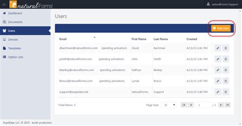 Add A User NaturalForms Support