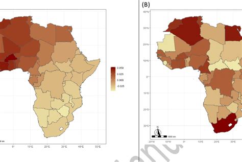 Structured A And Unstructured B Spatial Effects For The Mean Of