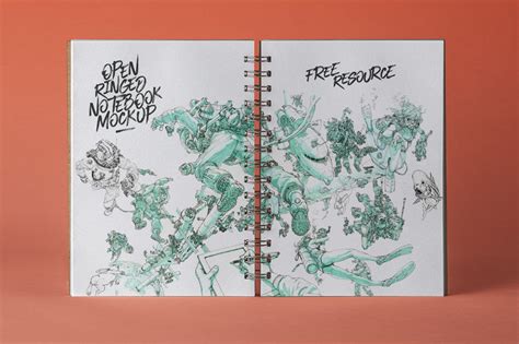 Empty Sketchbook Mockup Psd Mockup Hunt