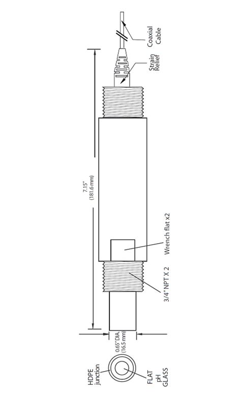 S272cd Orp Industrial Orp Probe For Process Monitoring Sensorex
