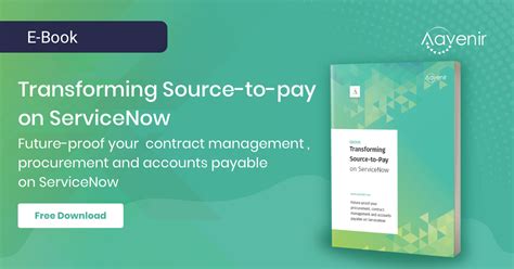 Transforming Source To Pay On Servicenow Aavenir