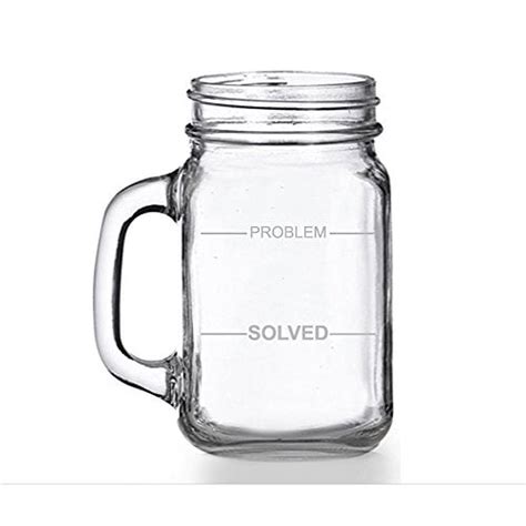 Problem Solved Mason Jar Mug