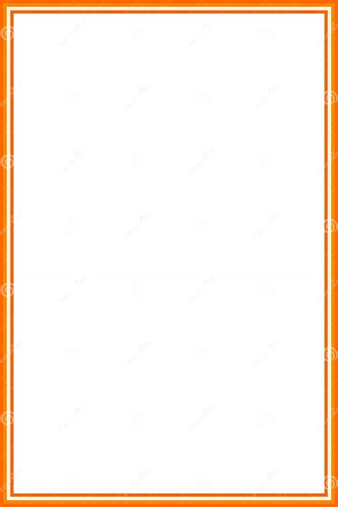 Border Design Concept Of Orange And Yellow Stripes Isolated On White Background Vector Stock