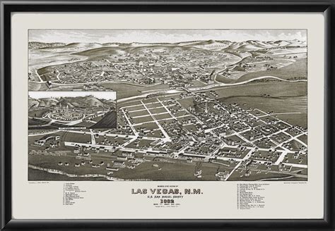 Antiguo Mapa De La Franja De Las Vegas De 1970
