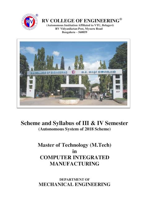 (PDF) Scheme and Syllabus of III & IV Semester final print.pdf · RV ...