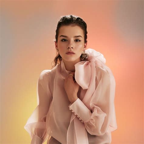 Flawless Pink Bow Organza Blouse LITA COUTURE Wolf Badger