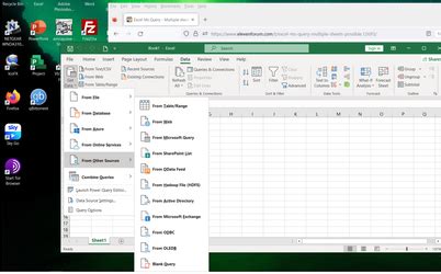 Excel Ms Query Multiple Sheets Possible Combine Queries Windows 11 Forum
