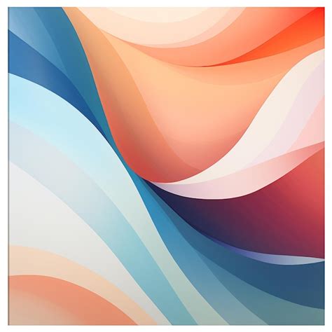 Premium Photo Abstract Art Of A Colorful Wave Design With A White