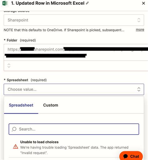 Unable To Find A Microsoft Excel Spreadsheet In Sharepoint Using Zapier