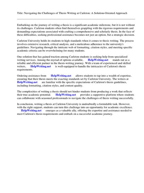 Thesis Requirements Carleton Download Free Pdf Thesis Digital Marketing