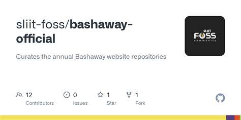 Github Sliit Fossbashaway Official Curates The Annual Bashaway